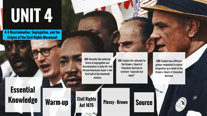 4.4 Discrimination, Segregation, and the Origins of the Civil Rights ...