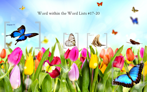 Word within the Word Lists #17-20 by Rhonda Hartwell on Prezi