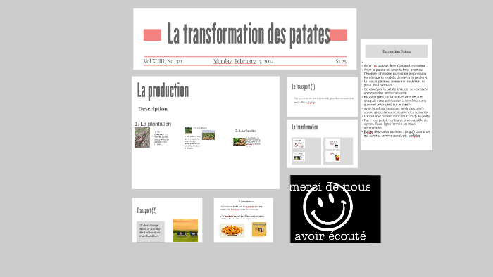 La transformation des patate by Gabriel Turcotte on Prezi