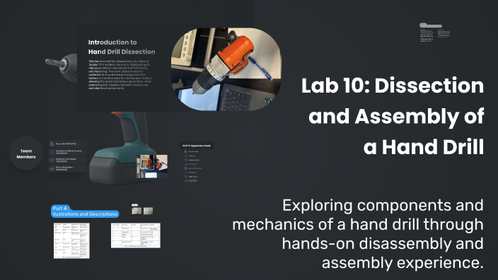 Lab 10: Dissection and Assembly of a Hand Drill by Muhammad Qureshi on ...