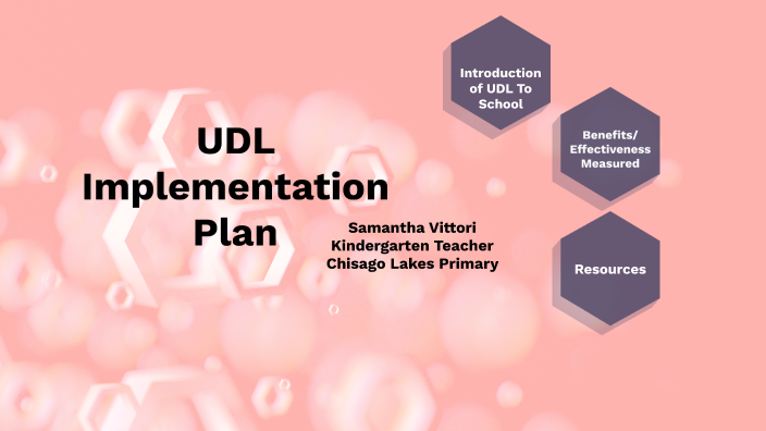 UDL Implementation Plan by Samantha Vittori on Prezi