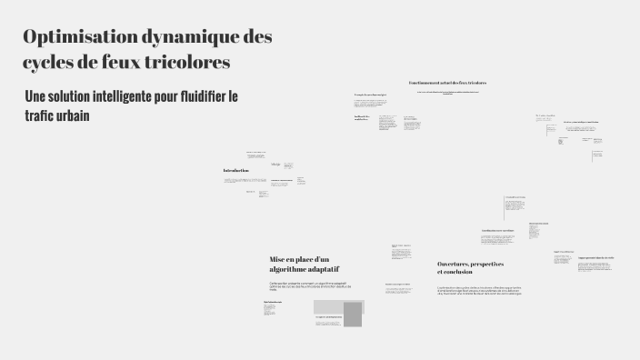 Optimisation dynamique des cycles de feux tricolores by aya charnoubi on Prezi