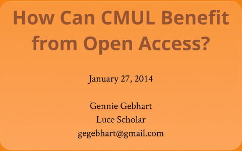 How Can CMUL Benefit by g g on Prezi
