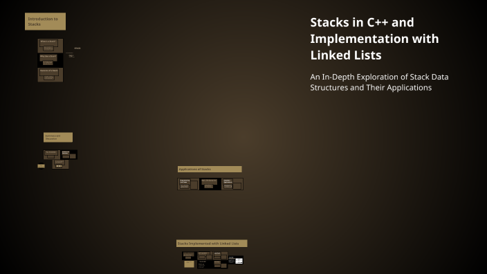 Stacks in C++ and Implementation with Linked Lists by Areej Shafqat on Prezi