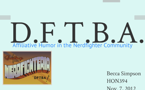 Affiliative Humor in the Nerdfighter Fandom by Becca Simpson on Prezi