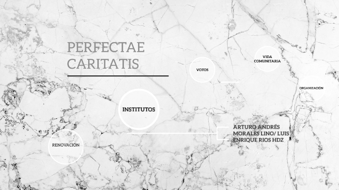 PERFECTAE CARITATIS by andrés morales lino on Prezi
