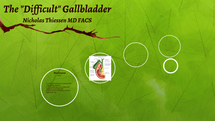 The "Difficult" Gallbladder Nicholas Thiessen MD FACS by nick thiessen ...