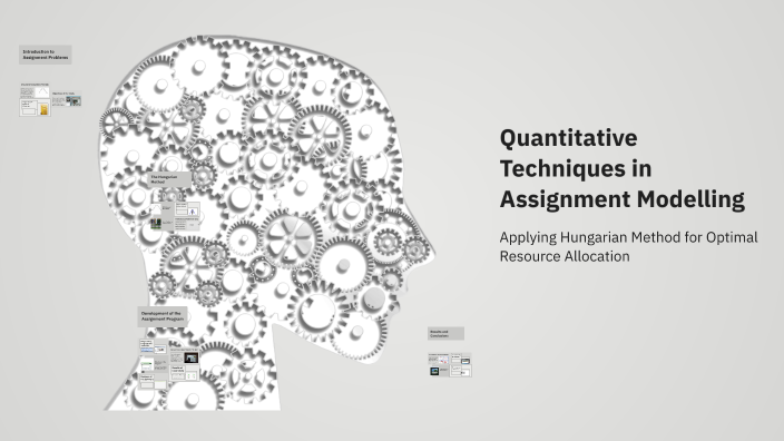 Quantitative Techniques in Assignment Modelling by Movar Logistics on Prezi