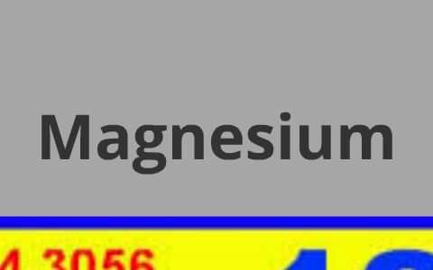 Magnesium Adopt an Element Project by marcello werle on Prezi