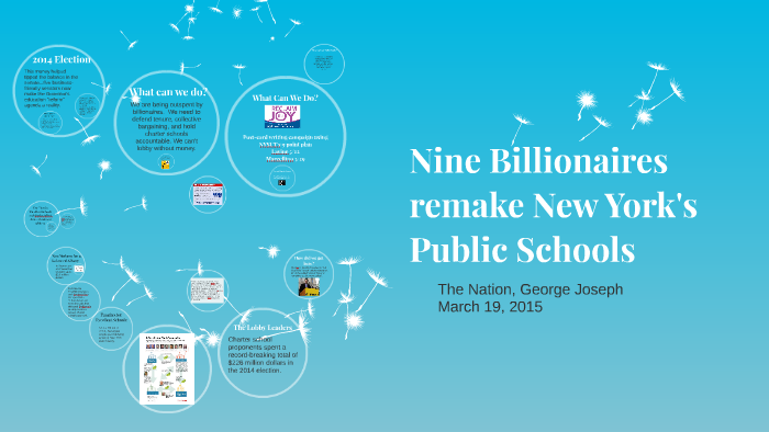 Nine Billionaires Remake New York by Allison Noonan on Prezi