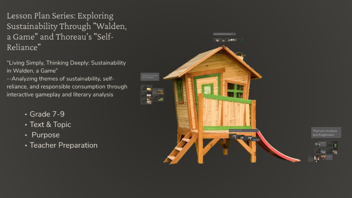 Lesson Plan Series Exploring Sustainability Through "Walden, a Game ...