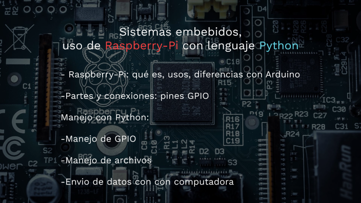 Introduccion a Raspberry con python by Juan Marcos De Miguel on Prezi