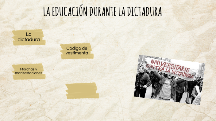 Educación durante la dictadura by Martina Francia on Prezi