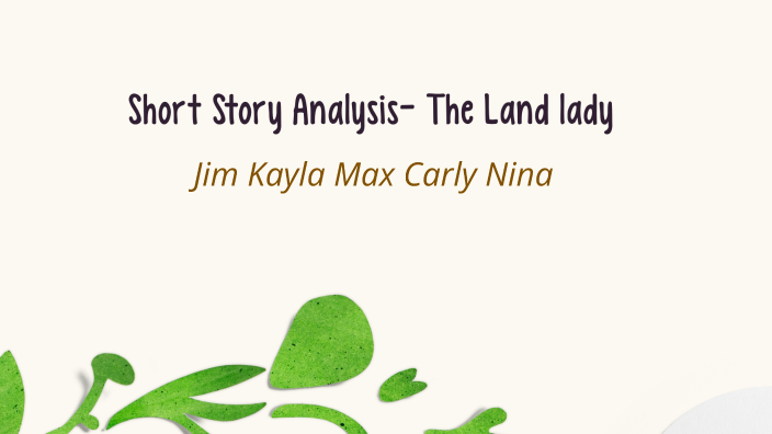 symbolism themes the landlady by Lu An on Prezi
