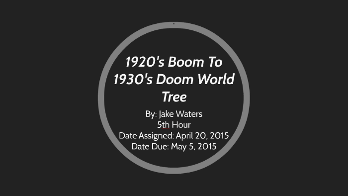 1920's Boom To 1930's Doom World Tree by Jake Waters on Prezi
