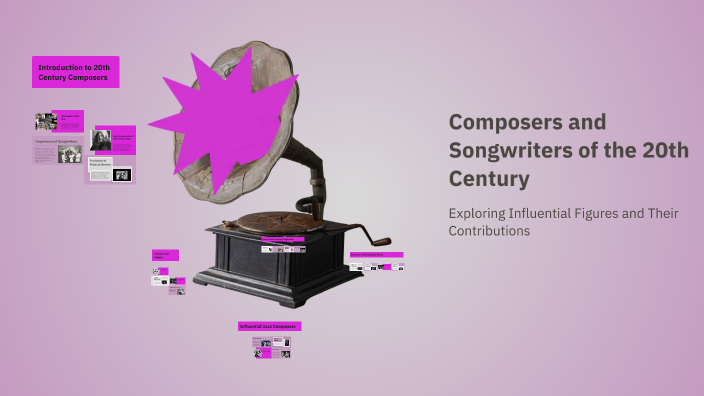 Composers and Songwriters of the 20th Century by Соболева Виктория on Prezi