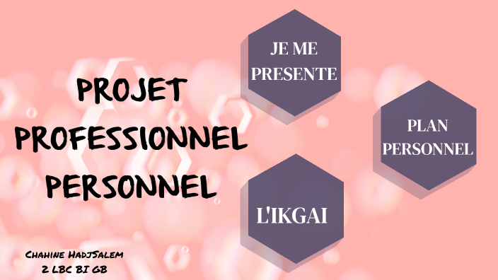 Projet Professionnel Personnel by Hadjsalem Chahine on Prezi