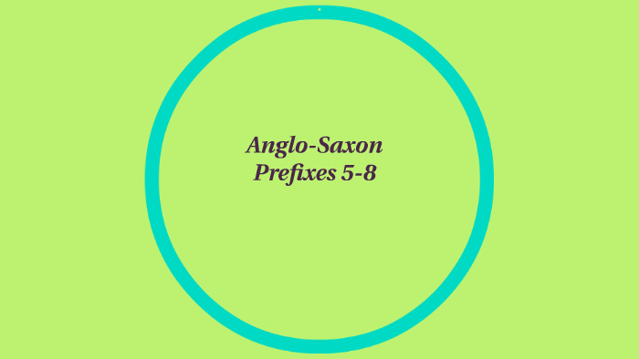 Anglo-Saxon Prefixes 5-8 by Olivia Hughes on Prezi