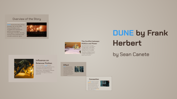 DUNE by Frank Herbert by Sean Marco Canete on Prezi