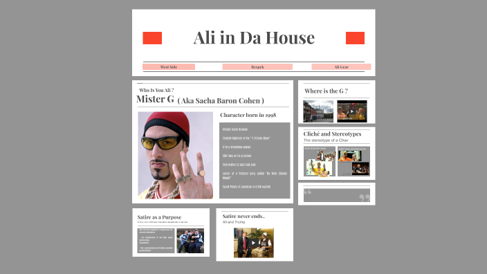 Ali G in Da House by Ethan Lk on Prezi