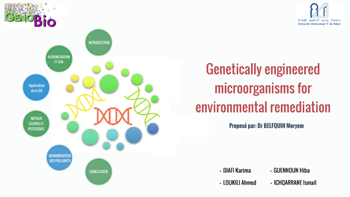 Genetically engineered microorganisms for environmental remediation by ...