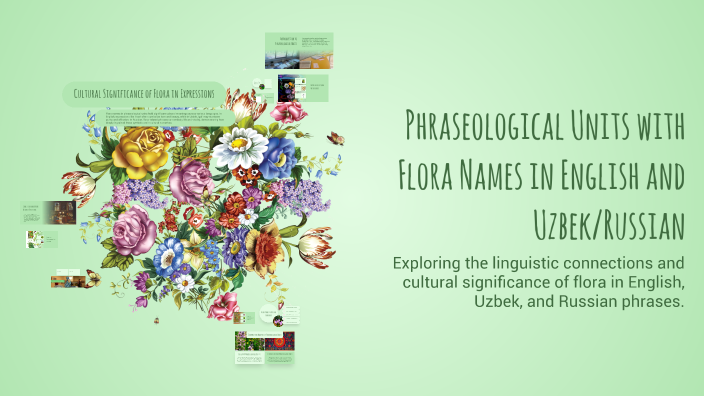 Phraseological Units with Flora Names in English and Uzbek/Russian by ...