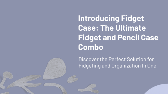 Introducing Fidget Case: The Ultimate Fidget and Pencil Case Combo by ...