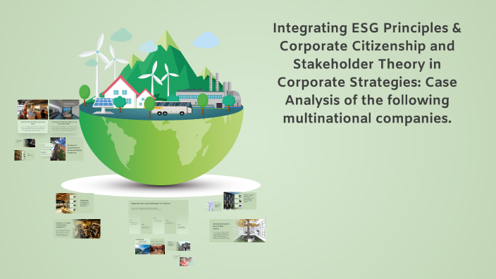 Integrating ESG Principles in Corporate Strategies: Case Studies of ...