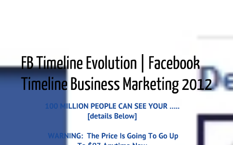 FB Timeline Evolution | Facebook Timeline Business Marketing 2012 | FB ...