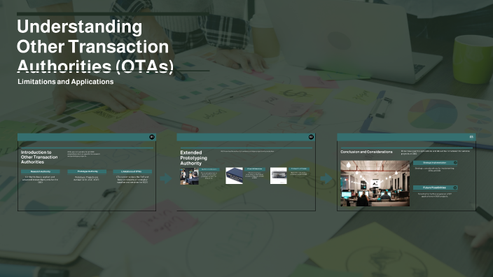 Understanding Other Transaction Authorities (OTAs) by Charles Hickson ...