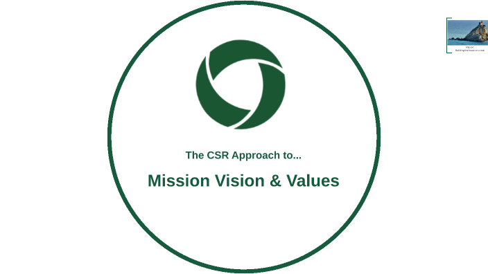 CSR MVV Presentation for Rosen Hagood Talk by Maria Munoz on Prezi