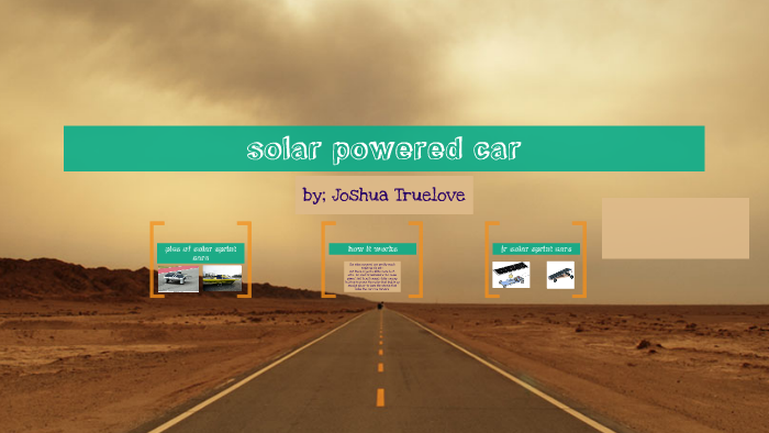 solar sprint car. by joshua truelove