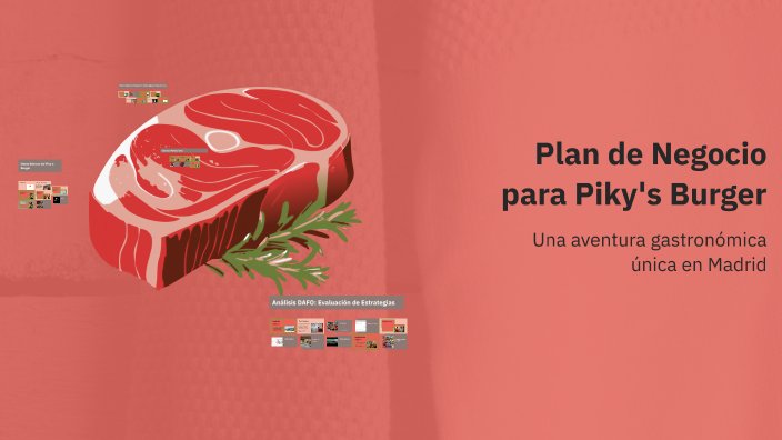 Plan de Negocio para Piky's Burger by Juan Miguel Sanchez De La Torre ...