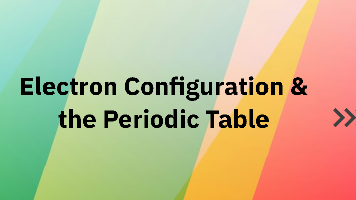 Electron Configs & the Periodic Table by Rachel Esquibel on Prezi