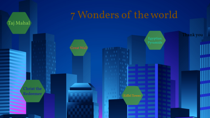 7 wonders of the world by Saharsh Patel on Prezi