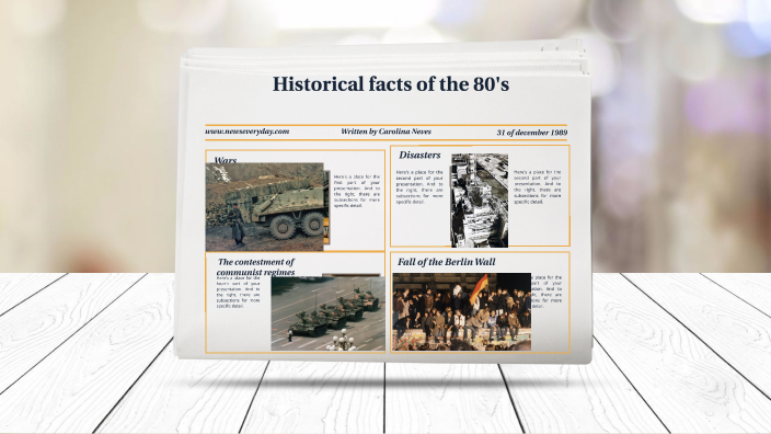 Historical facts of the 80's by carolina neves on Prezi