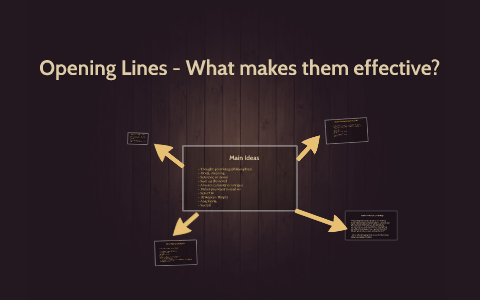 Opening Lines - What makes them effective? by Richard Fleck on Prezi