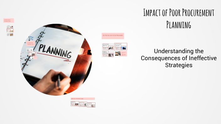 Impact of Poor Procurement Planning by Steven Go on Prezi