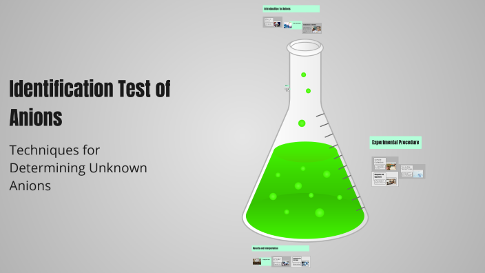 Identification Test of Anions by Anoud AlTayeb on Prezi