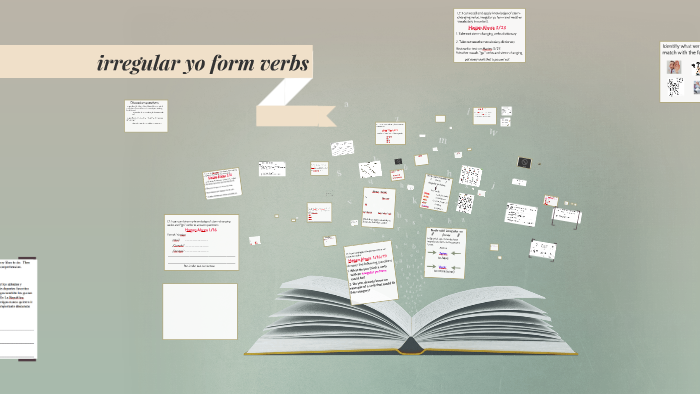irregular yo form verbs by Kris ten on Prezi