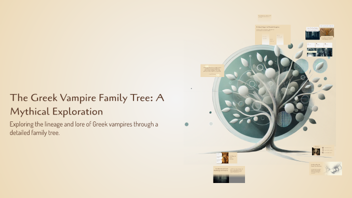 The Greek Vampire Family Tree: A Mythical Exploration by ISABELLA SCOTT ...