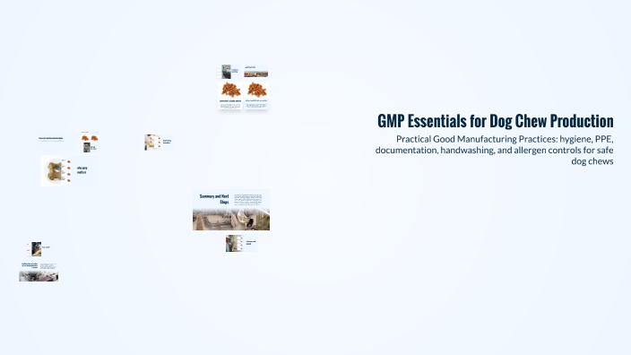 GMP Essentials for Dog Chew Production by Maribel Guzmán on Prezi