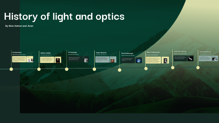 History of light and optics by amon on Prezi