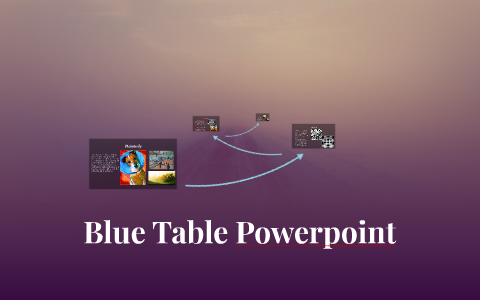 Blue Table Powerpoint by Zamir Ramirez on Prezi