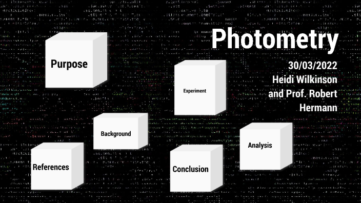 Introduction to Photometry by Heidi Wilkinson on Prezi