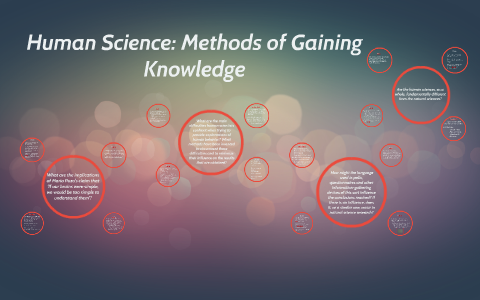 Human Science: Methods of Gaining Knowledge by Denee Hall on Prezi