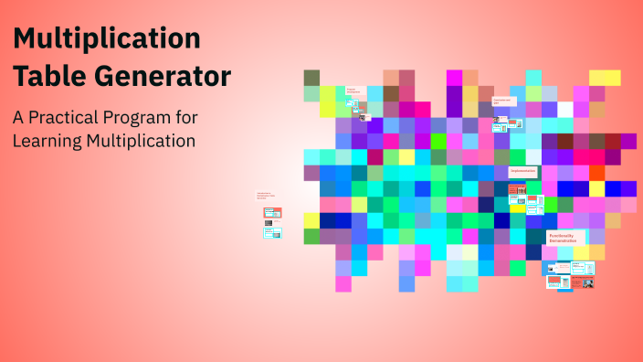Multiplication Table Generator by Saba Ahmed on Prezi