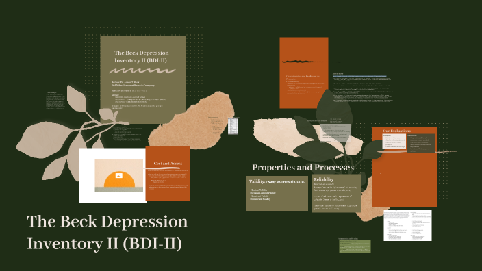 The Beck Depression Inventory II (BDI-II) by Naomi Meadowcroft on Prezi