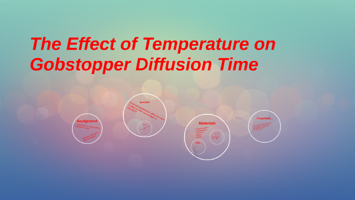 The Effect of Temperature on Gobstopper Diffusion Time by Brady Wise on ...