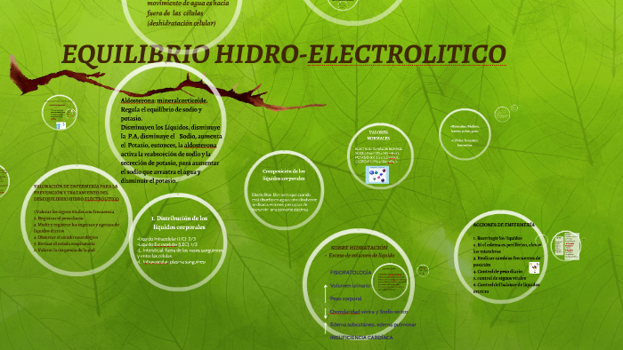 EQUILIBRIO HIDRO-ELECTROLITICO by Andii cortazar on Prezi